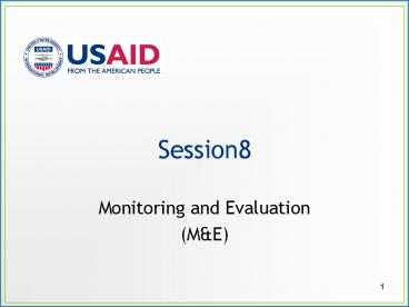 PPT – Monitoring and Evaluation PowerPoint presentation | free to ...