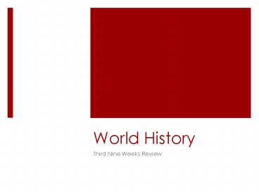 PPT – World History PowerPoint presentation | free to download - id ...
