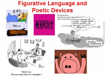 Figurative Language and Poetic Devices presentation | free to view