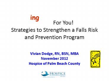 PPT – For You! Strategies to Strengthen a Falls Risk and Prevention ...