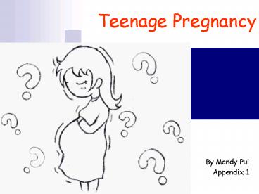 Teenage Pregnancy presentation | free to view