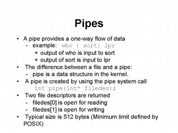 Pipes presentation | free to download