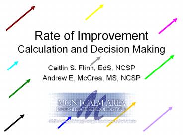 PPT – Rate of Improvement Calculation and Decision Making PowerPoint ...