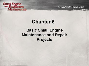 Basic Small Engine Maintenance and Repair Projects presentation | free ...