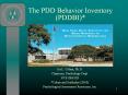 PPT – The PDD Behavior Inventory PDDBI PowerPoint presentation | free ...