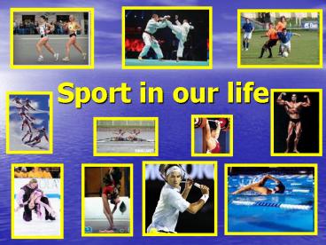 Sport in our life presentation | free to download