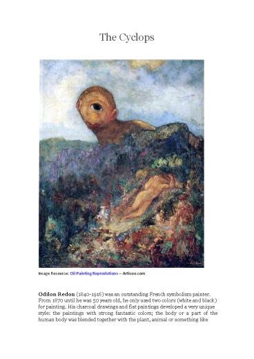 The Cyclops presentation | free to download