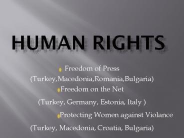 HUMAN RIGHTS presentation | free to view