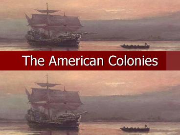 The American Colonies presentation | free to view