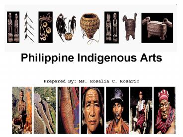 Philippine Indigenous Arts presentation | free to view