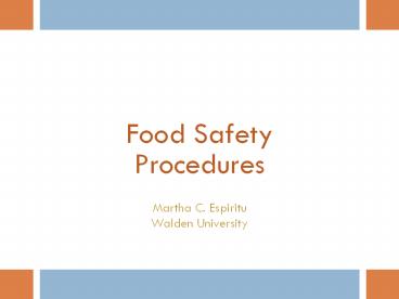 Food Safety presentation | free to download