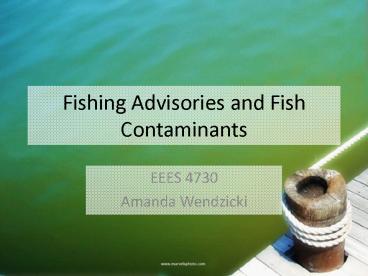 PPT – Fishing Advisories and Fish Contaminants PowerPoint presentation ...