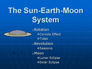 Earth And Moon Powerpoint