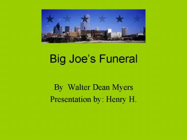 Big Joe presentation | free to download