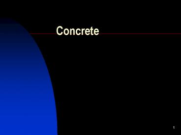 Concrete presentation | free to view