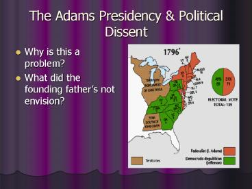 PPT – The Adams Presidency PowerPoint presentation | free to download ...