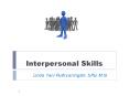PPT – Interpersonal Skills PowerPoint presentation | free to download ...