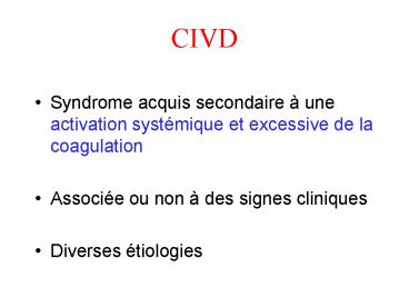 CIVD presentation | free to download
