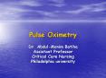 PPT – Monitoring Pulse Oximetry PowerPoint presentation | free to view ...