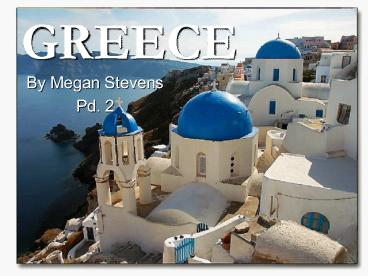 GREECE presentation | free to view