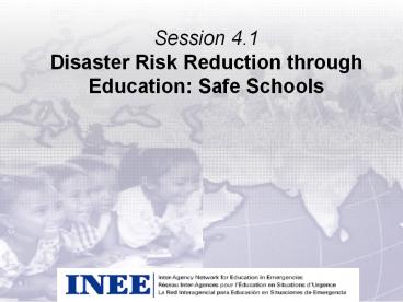 Disaster Risk Reduction through Education: Safe Schools presentation ...