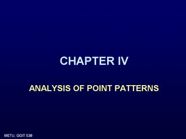 ANALYSIS OF POINT PATTERNS presentation | free to download