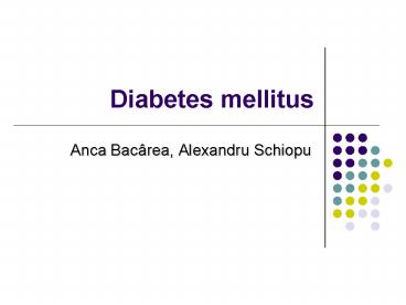 PPT – Diabetes mellitus PowerPoint presentation | free to download - id ...