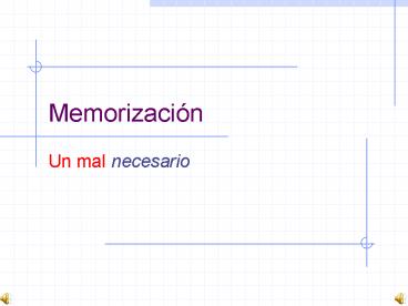 Memorizaci presentation | free to download