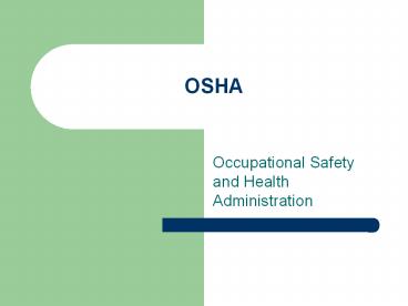 OSHA presentation | free to download