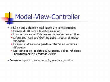 PPT – Model-View-Controller PowerPoint presentation | free to download ...