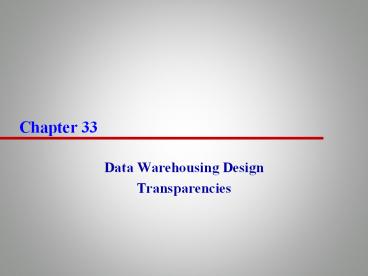 PPT – Data Warehousing Design PowerPoint presentation | free to ...