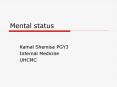 PPT – MENTAL STATUS EXAMINATION PowerPoint presentation | free to ...
