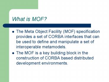 PPT – What is MOF? PowerPoint presentation | free to view - id: 473a48 ...