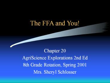 The FFA and You! presentation | free to download