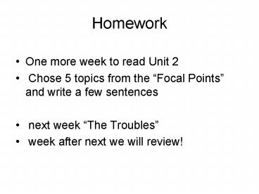 Homework presentation | free to view
