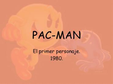 PAC-MAN presentation | free to download