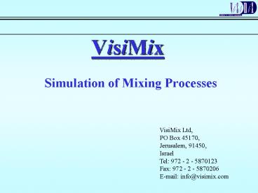 PPT – VisiMix PowerPoint presentation | free to view - id: 478c03-MjUwO