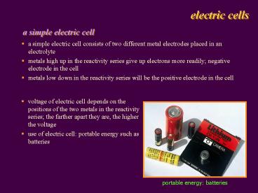 PPT – Chapter 18 Electrolysis PowerPoint presentation | free to ...