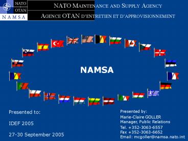 NAMSA presentation | free to view