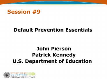 Default Prevention Essentials presentation | free to view