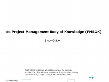 The Project Management Body of Knowledge (PMBOK) presentation | free to ...