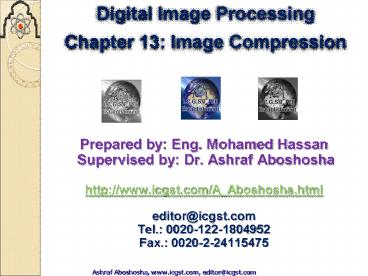 Image Processing Fundamentals presentation | free to view