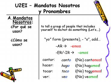 Mandatos Nosotros: presentation | free to download