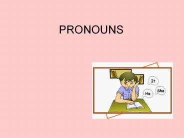 PRONOUNS presentation | free to view