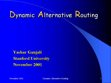 PPT – Yashar Ganjali PowerPoint presentation | free to download - id ...