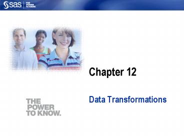 Data Transformations presentation | free to view