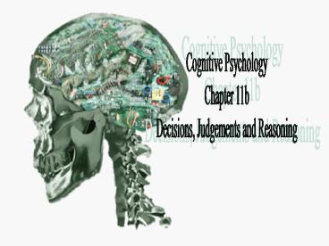 PPT – Cognitive Psychology PowerPoint presentation | free to download ...