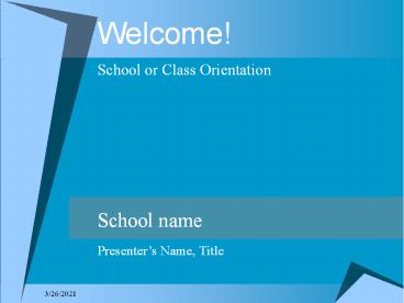 PPT – School or Class Orientation PowerPoint presentation | free to ...