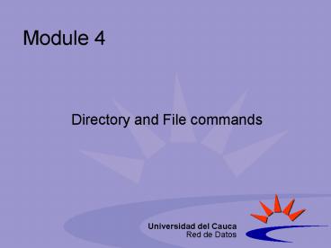 PPT – Module 4 PowerPoint presentation | free to download - id: 48a1b5 ...