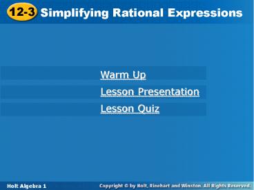 Simplifying Rational Expressions presentation | free to download